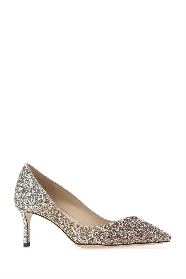 JIMMY CHOO Embellished Leather Romy 60 Pumps