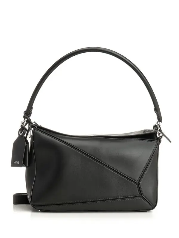 Loewe Puzzle Featherlight Bag - Black