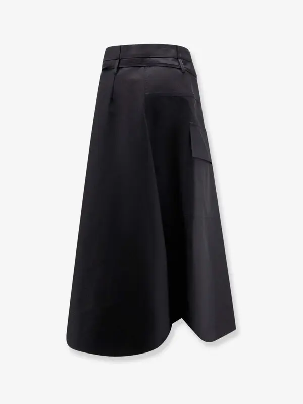 Bottega Veneta Compact Cotton Canvas Skirt - Multicolor