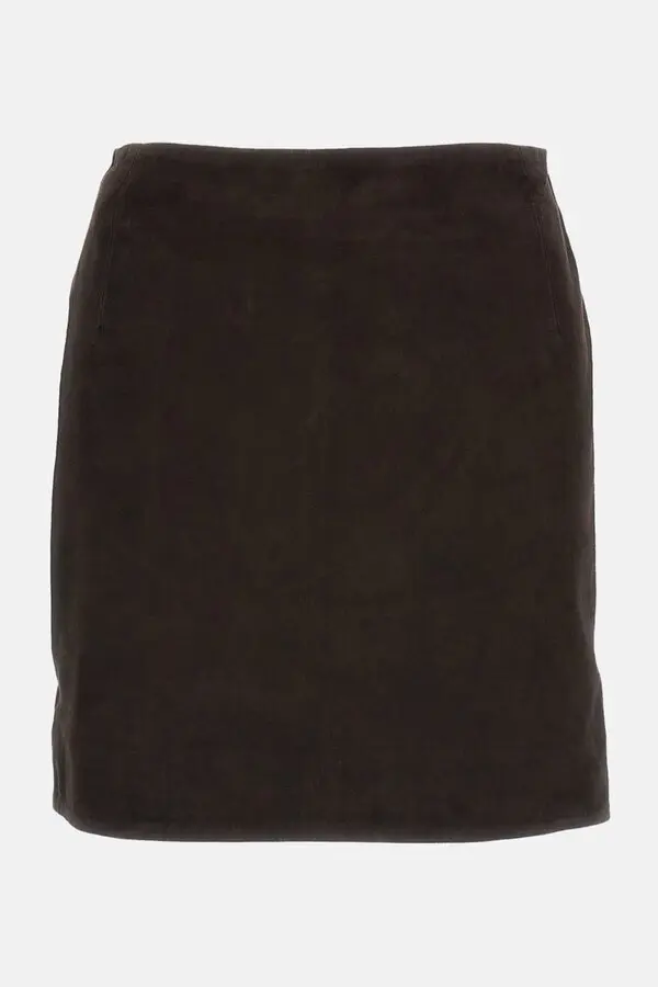 ROTATE BY BIRGER CHRISTENSEN Suede Mini Skirt