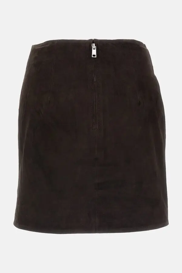 ROTATE BY BIRGER CHRISTENSEN Suede Mini Skirt