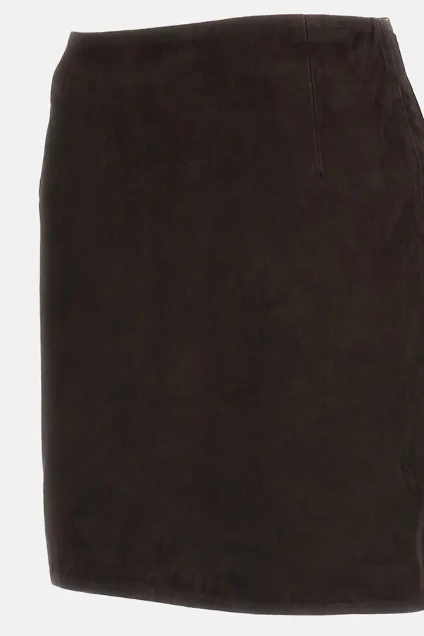 ROTATE BY BIRGER CHRISTENSEN Suede Mini Skirt