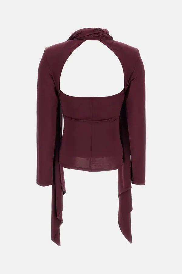 ROTATE BY BIRGER CHRISTENSEN Long-sleeved Scarf Top