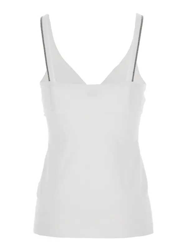 Brunello Cucinelli Cotton Tank Top - White