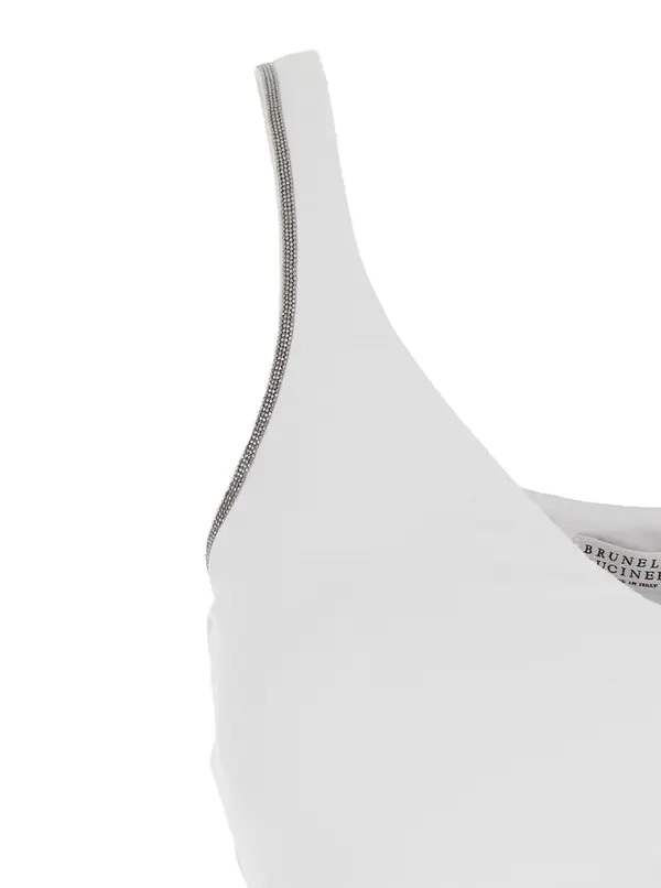 Brunello Cucinelli Cotton Tank Top - White