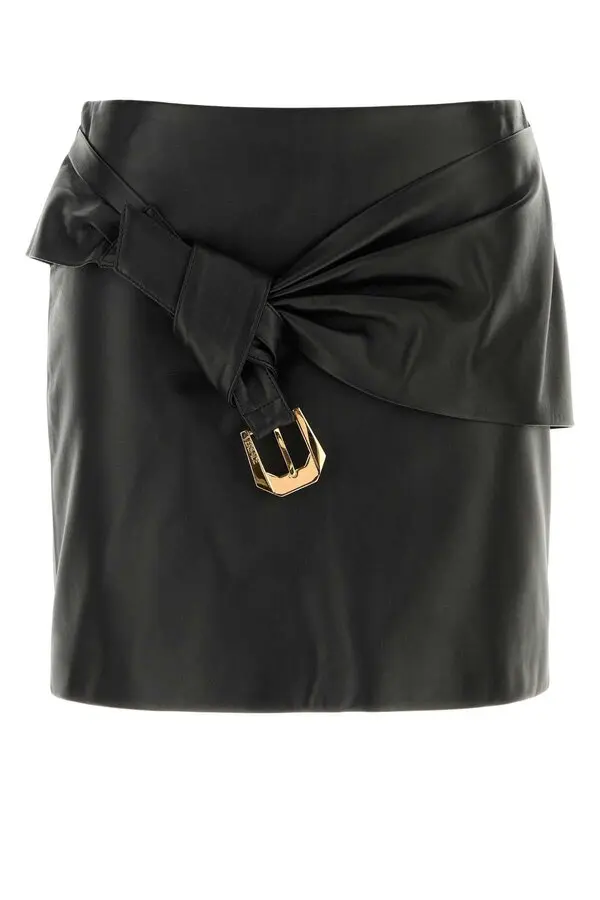 Versace Leather Mini Skirt