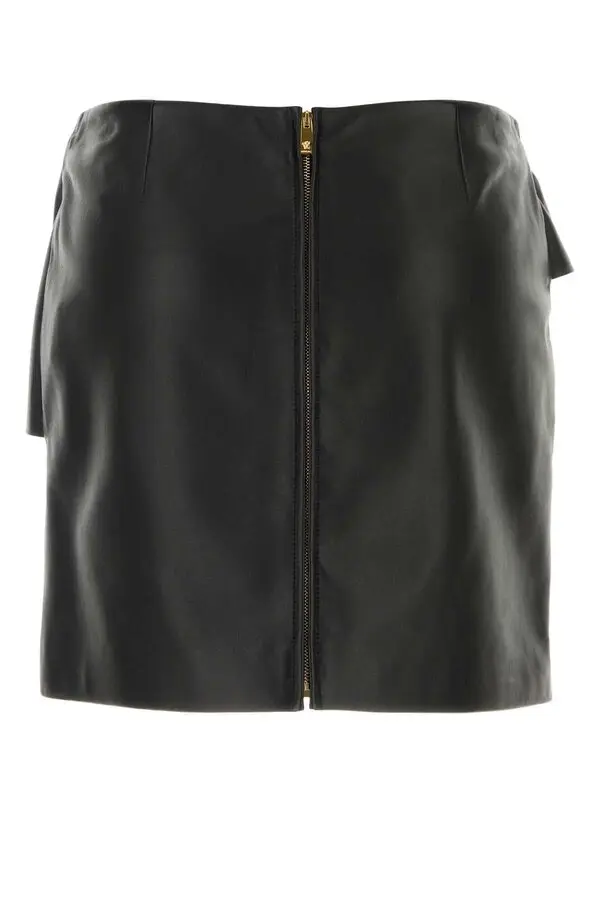 Versace Leather Mini Skirt