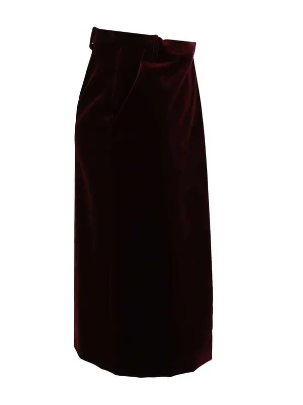 Saint Laurent Wrap Midi Skirt