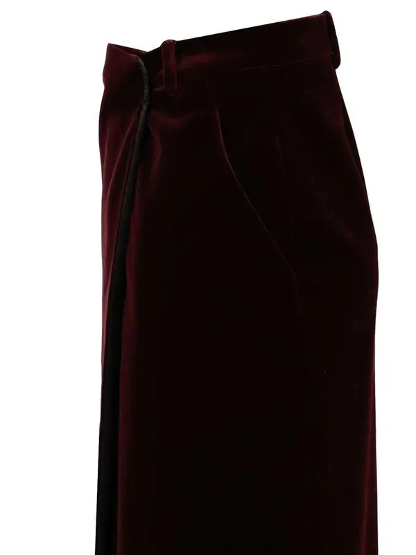 Saint Laurent Wrap Midi Skirt