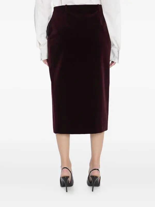 Saint Laurent Wrap Midi Skirt