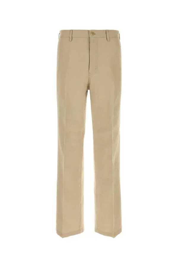 Prada Sand Linen Pant - Brown