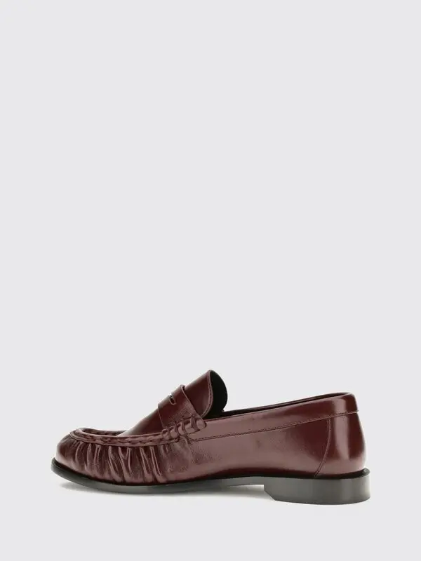 Saint Laurent Le Loafer Leather Penny Loafers - Red