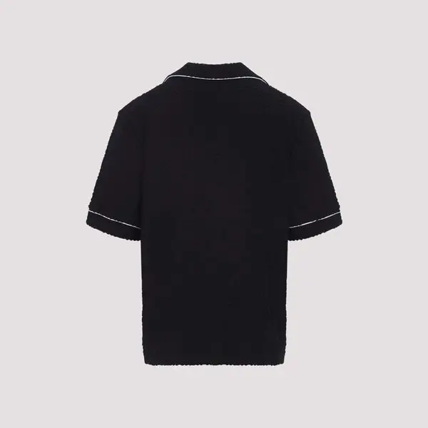 Casablanca Towelling Monogram Shirt - Black