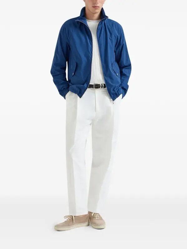 Brunello Cucinelli Zip Fastening Coat - Multicolor