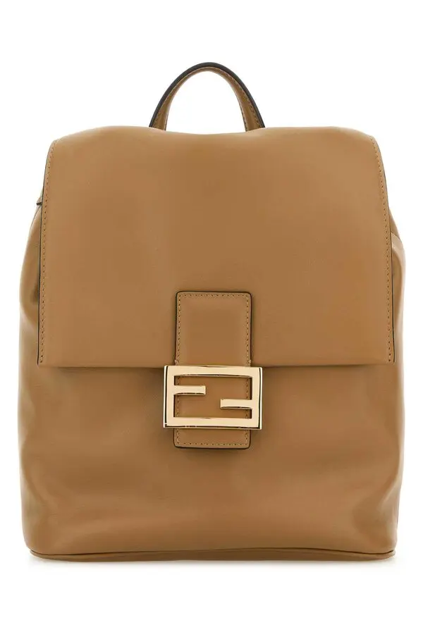 Fendi Camel Leather Backpack