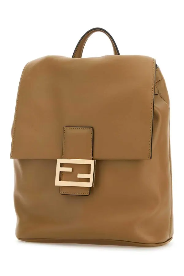 Fendi Camel Leather Backpack