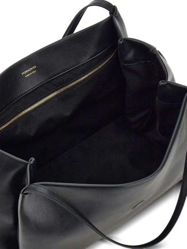 FERRAGAMO Large Softened Tote Bag - Black