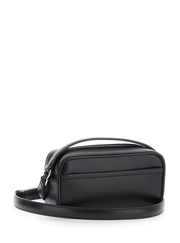 Jacquemus Crossbody Bag Le Baneto With Elegant Design In Black Leather For - Multicolor