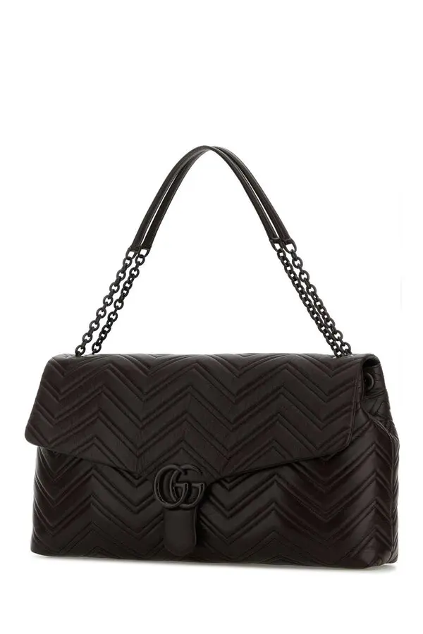 Gucci Calf Skin Varnish Plexiglass Shoulder Bag