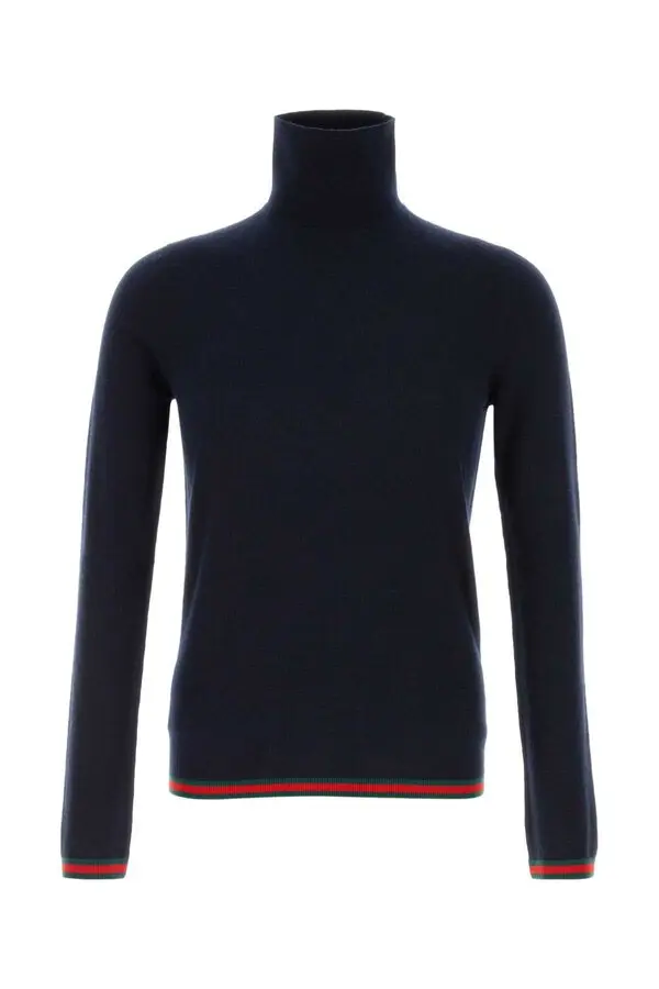 Gucci Cashmere Turtleneck Sweater - Blue