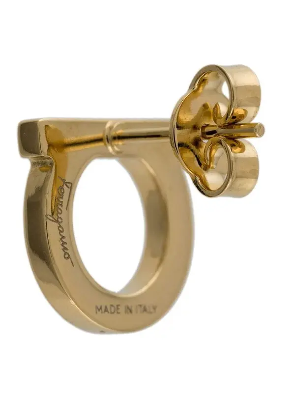 FERRAGAMO Gancini Crystals Earrings L