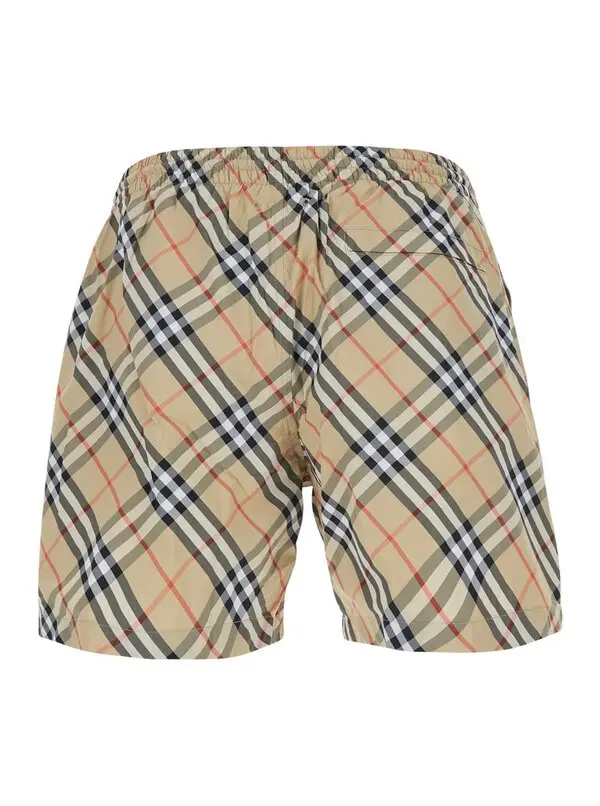 Burberry Check Motif Tech Fabric Swim Shorts - Multicolor