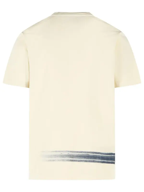 C.P. COMPANY Light Beige Cotton T-shirt - Cream