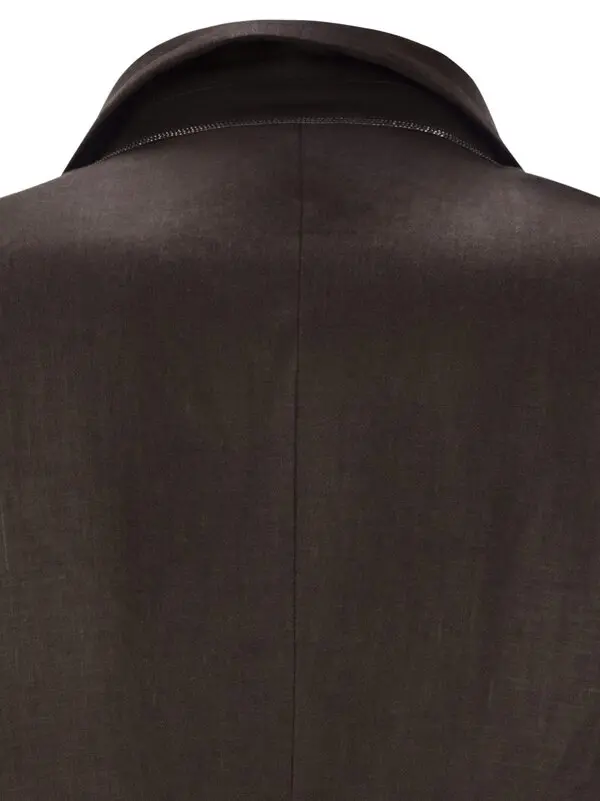 Brunello Cucinelli Shiny Linen Twill Jacket