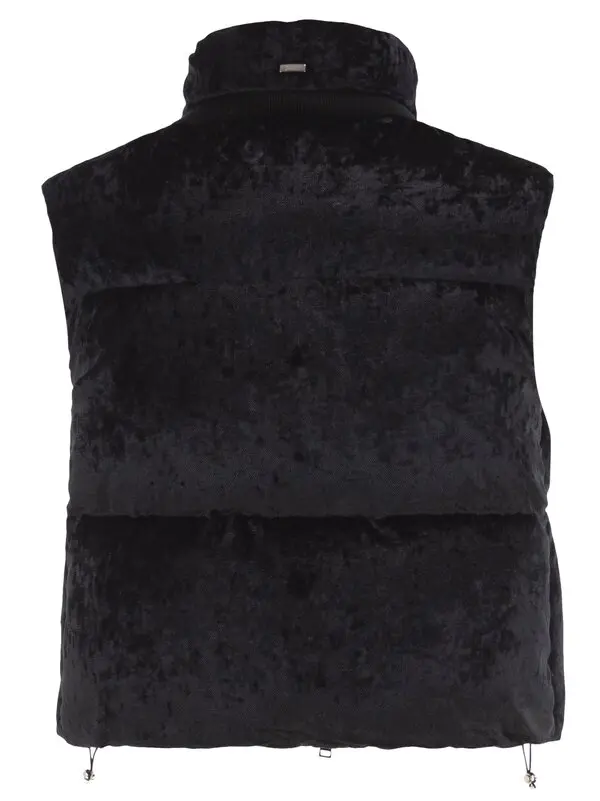 Herno Velvet-effect Padded Gilet