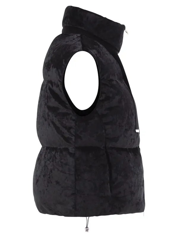 Herno Velvet-effect Padded Gilet