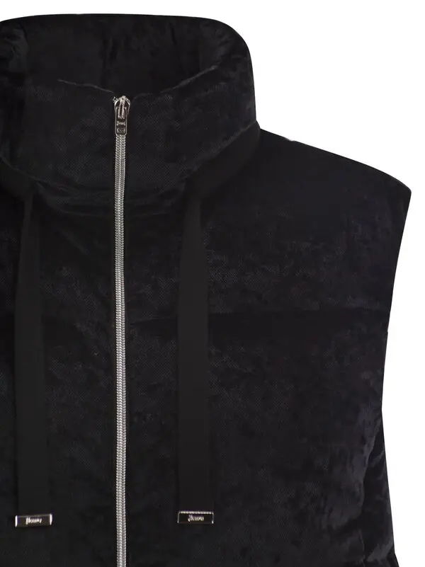 Herno Velvet-effect Padded Gilet