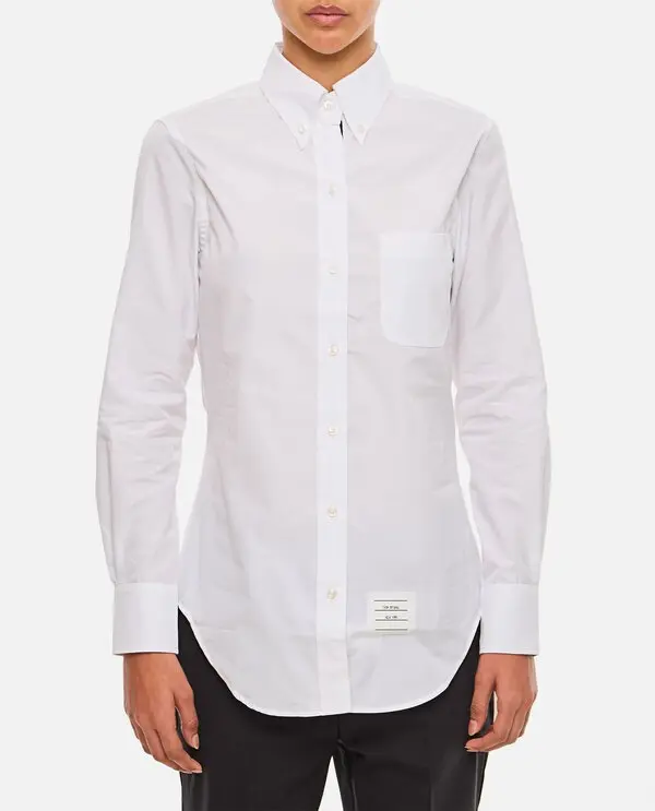 Thom Browne Classic Point Collar Poplin Shirt - Multicolor