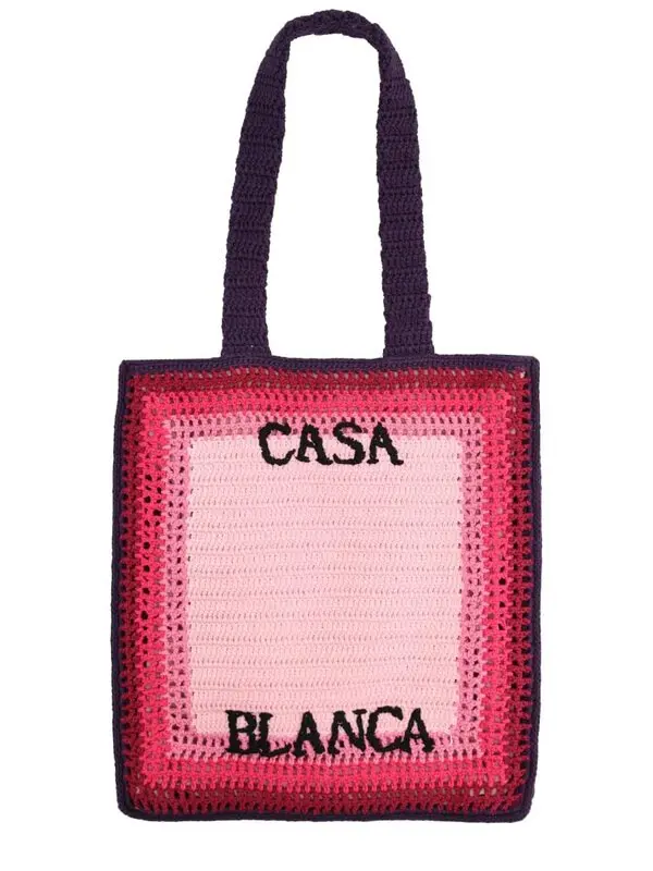 Casablanca Tote Bag With Logo - Pink