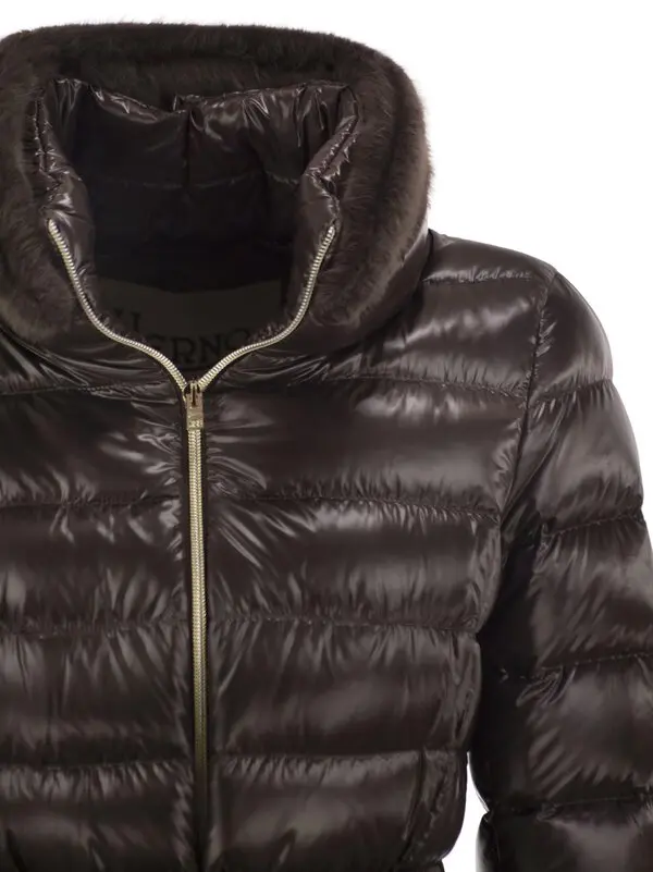 Herno Claudia Ultralight Nylon Down Jacket - Brown