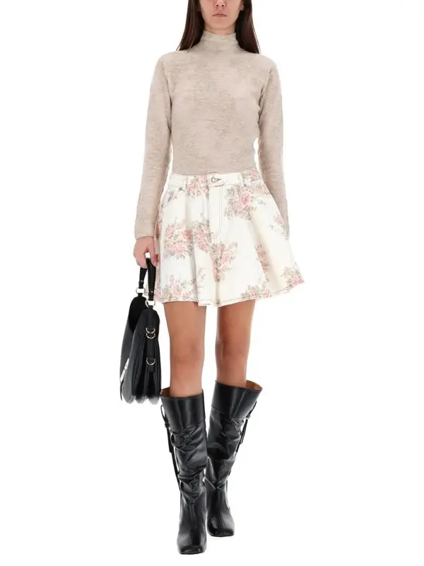 GANNI Alpaca Blend Sweater - Cream