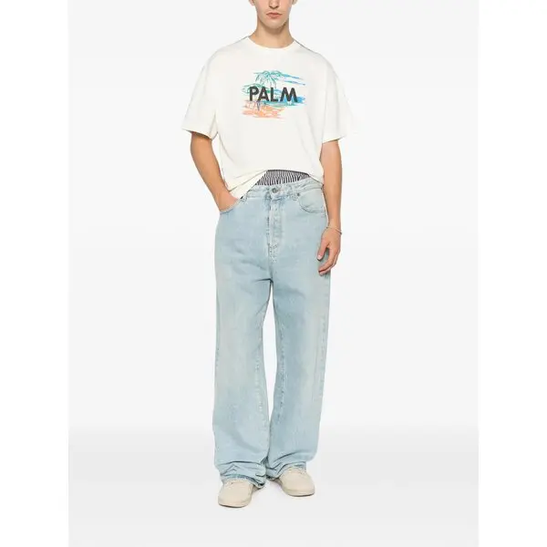 Palm Angels Neutrals T-shirts & Vests T-shirts