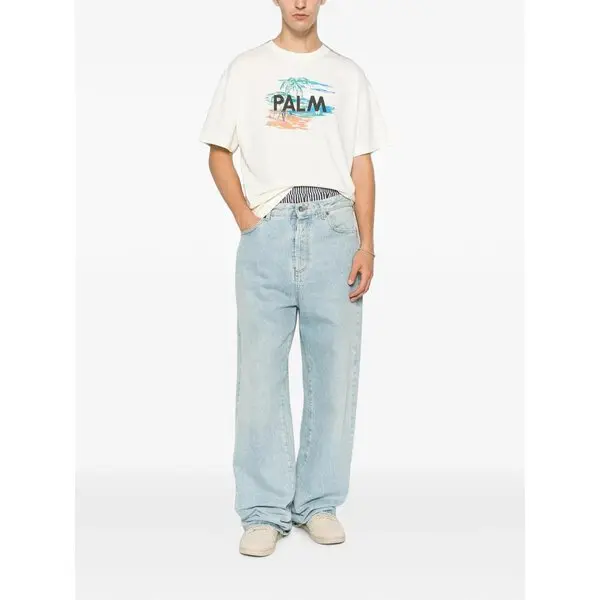 Palm Angels Neutrals T-shirts & Vests T-shirts