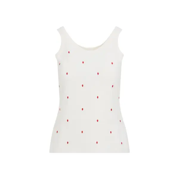 Bottega Veneta Embellished Tank Top - White