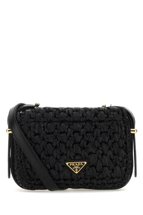 Prada Raffia Crossbody Bag