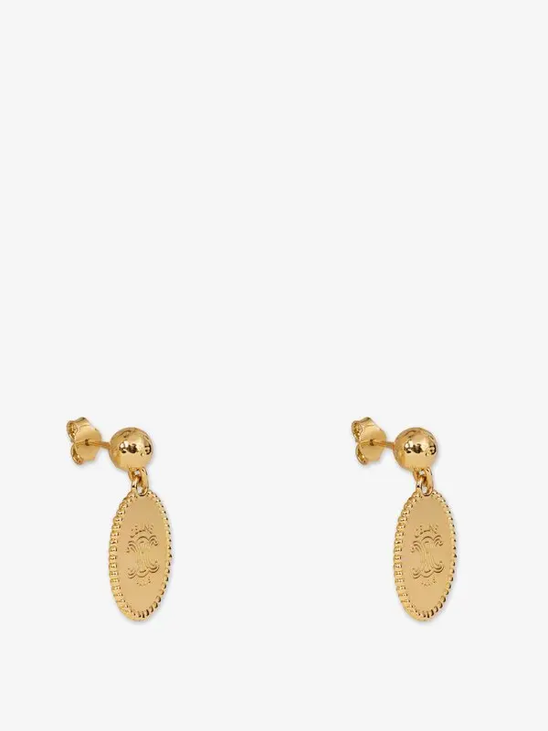 Celine Brass Earrings With Finish