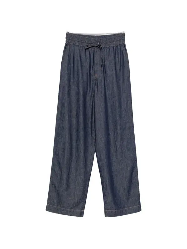 Loewe Denim Wide-leg Trousers - Multicolor