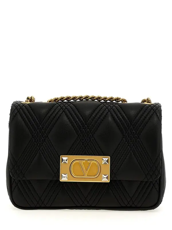 Valentino Garavani Quiltie 67 Shoulder Bag - Black