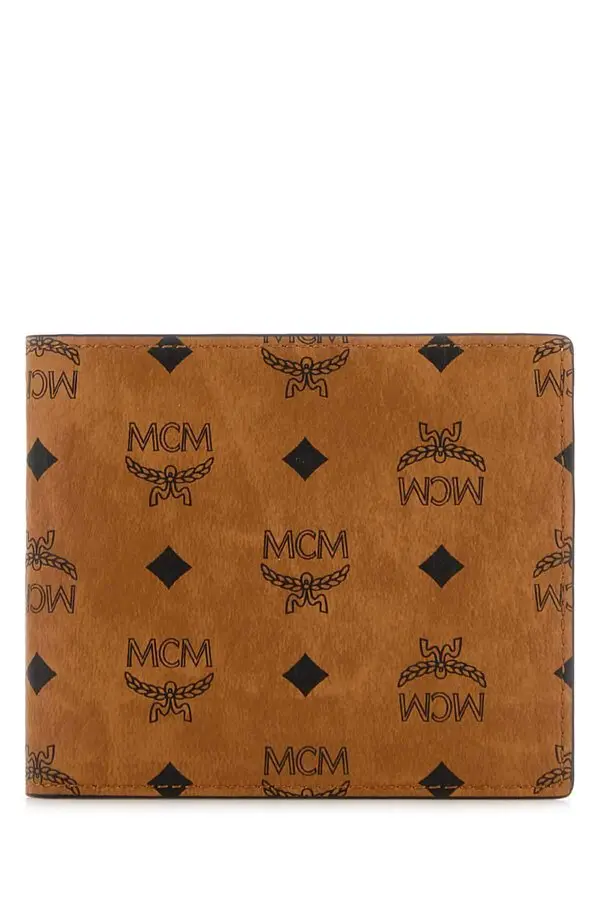 Mcm Printed Canvas Wallet