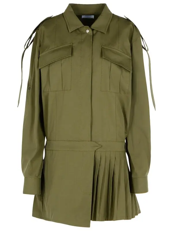 Off-White Savana' Cotton Dress - Green