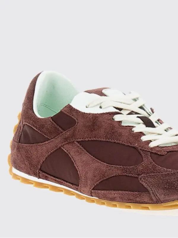 Bottega Veneta Orbit Suede And Nylon Sneakers - Red