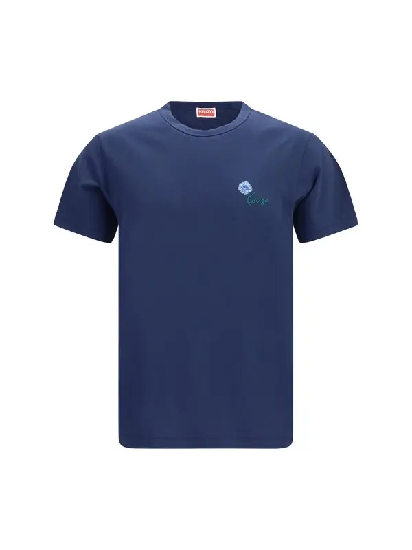 Kenzo Tulip Embroidered Cotton T-shirt