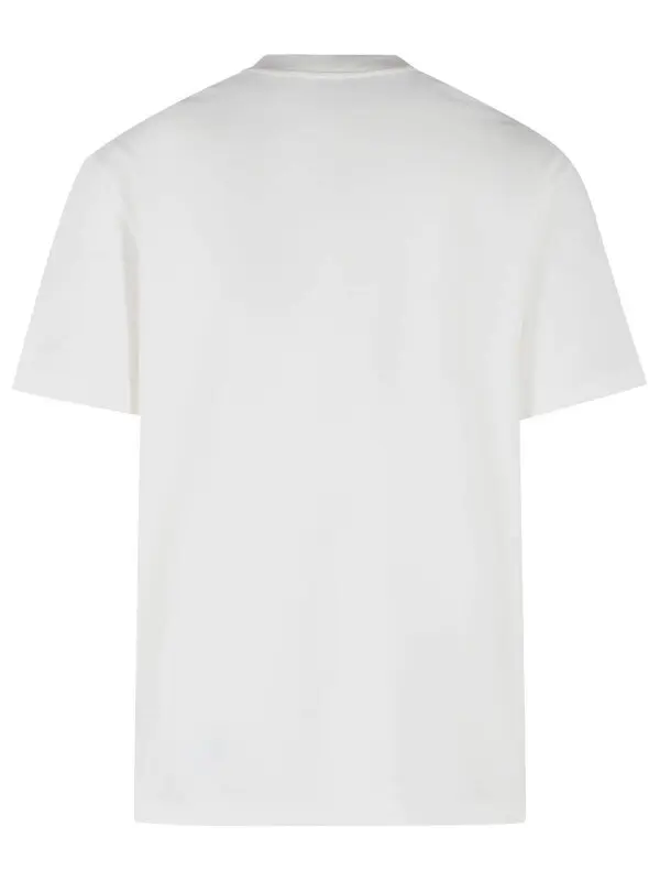 JIL SANDER Black Cotton T-shirt - White