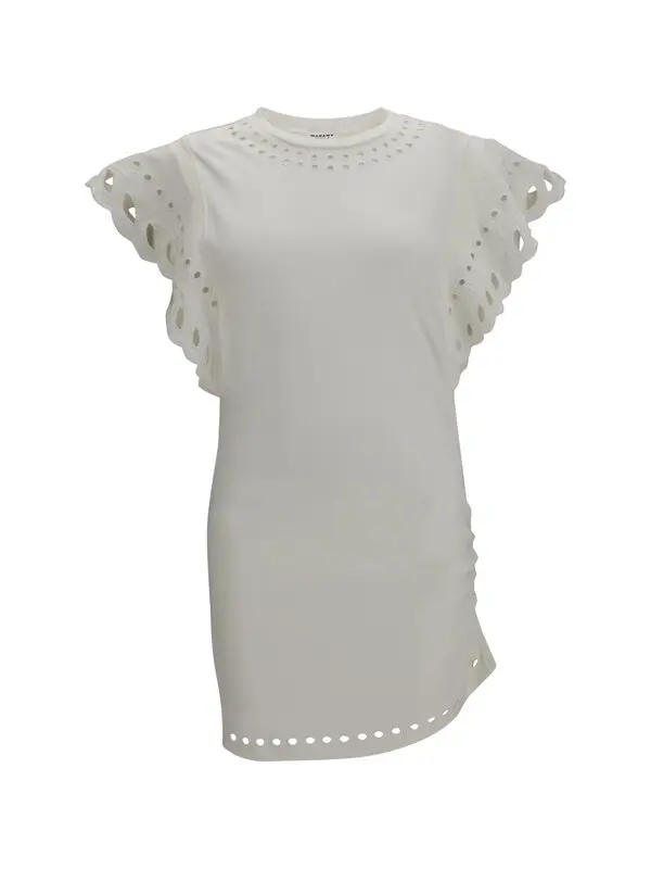 Isabel Marant Étoile Orlane Cotton And Broderie Dress - White