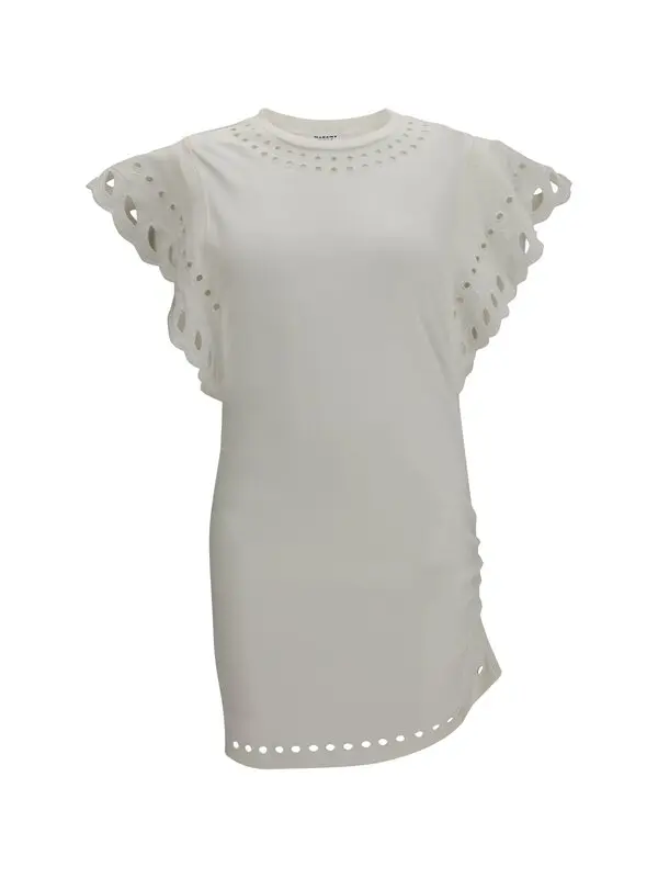 Isabel Marant Étoile Orlane Cotton And Broderie Dress - White