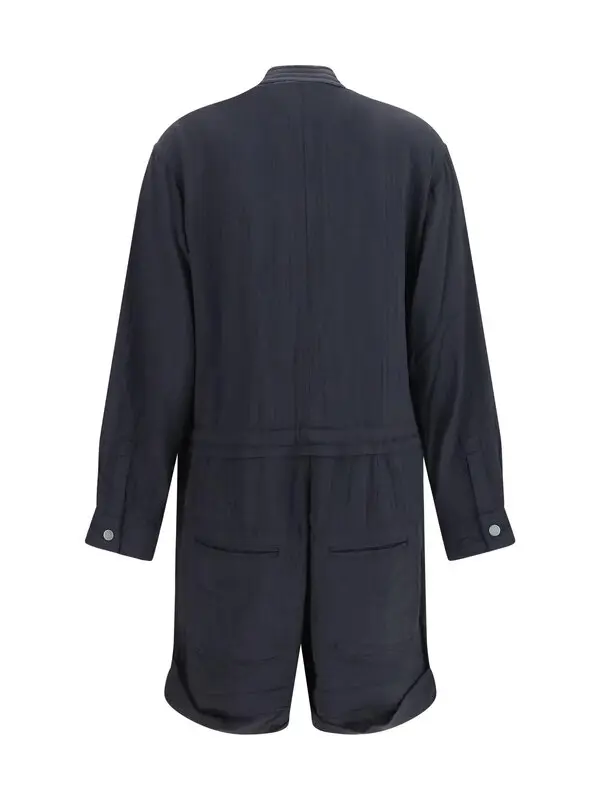 Isabel Marant Étoile Short Cotton Blend Jumpsuit - Black